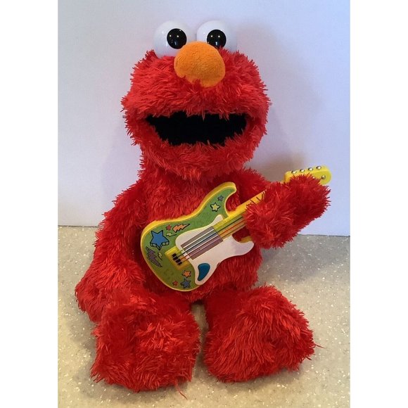 Hasbro | Toys | Sesame Street Rock And Rhyme Elmo Talking Singing Plush ...